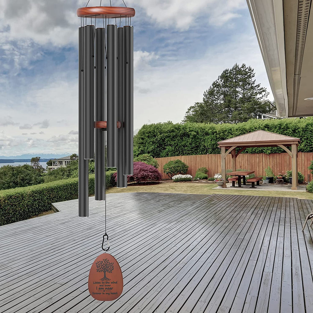 Sympathy Wind Chimes Outdoor Deep Tone,41 Inch Large Memorial Wind Chi ...